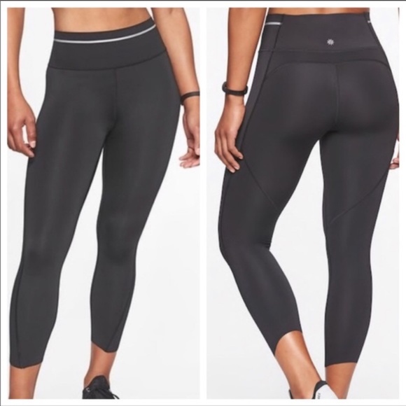 Athleta | Pants & Jumpsuits | Athleta Sonic Reflective Capri Legging ...
